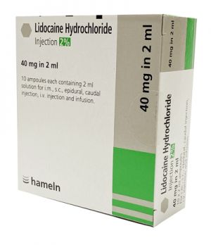 Lidocaine 2% 40mg/2ml (10 Ampoules)
